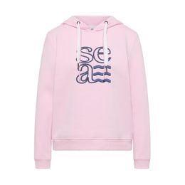 Cecil Sweatshirt Damen Gr&ouml;&szlig;e M dunkelblau / rosa / wei&szlig;