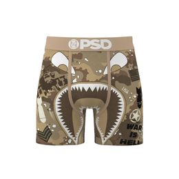 PSD Boxershorts Herren Gr&ouml;&szlig;e M hellbraun / schwarz / wei&szlig;