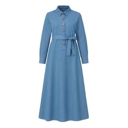 Modamihram Kleid Damen Gr&ouml;&szlig;e 48 hellblau Winterkleid