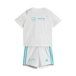 adidas Performance Sportanzug 'Mercedes - AMG Petronas Formula One Team' Jungen Gr&ouml;&szlig;e 80 aqua / wei&szlig;