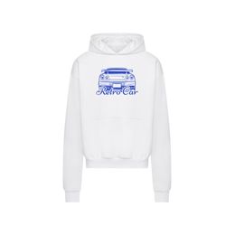 F4NT4STIC Pullover 'Retro Car Japanese Streetstyle' Herren Gr&ouml;&szlig;e L blau / wei&szlig;