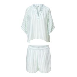 Lingadore Pyjama Damen Gr&ouml;&szlig;e L mint / offwhite Winterkleid