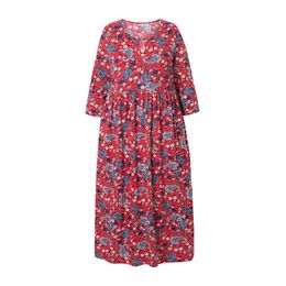 Ulla Popken Kleid Damen Gr&ouml;&szlig;e 42/44 marine / hellblau / rot / wei&szlig; Winterkleid