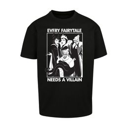 F4NT4STIC T-Shirt 'Disney Every Fairy Tale Needs A Villain -BLK' Herren Gr&ouml;&szlig;e M hellgrau / schwarz / wei&szlig;