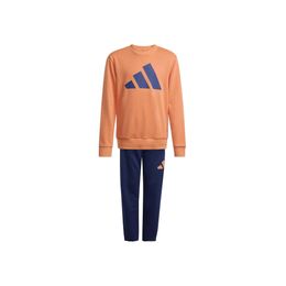 adidas Sportswear Set Jungen Gr&ouml;&szlig;e 140 dunkelblau / orange