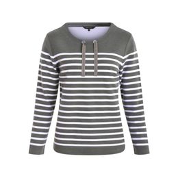NAVIGAZIONE Sweatshirt Damen Gr&ouml;&szlig;e XL gr&uuml;n / wei&szlig;
