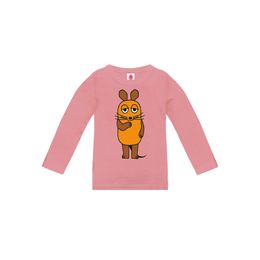 logoshirt Langarmshirt 'Die Sendung mit der Maus - Die Maus' Jungen Gr&ouml;&szlig;e 140 hellpink