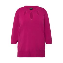 Ulla Popken Pullover Damen Gr&ouml;&szlig;e 5XL/6XL magenta