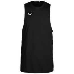 Puma Funktionsshirt 'Hoops Team' Herren Gr&ouml;&szlig;e M schwarz / wei&szlig;