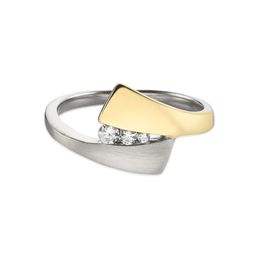 Bruno Banani Ring Damen Gr&ouml;&szlig;e 56 gold / silber