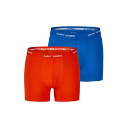 Happy Shorts Boxershorts 'Neon' Jungen Gr&ouml;&szlig;e 152 neonblau / rot