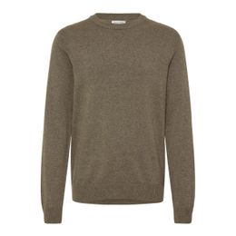Strickfleece-Pullover Casual Friday "Strickpullover CFBells", Herren, Gr. L, major braun melange, Obermaterial: 50% Baumwolle CO. 50% Lyocell CLY., Pullover