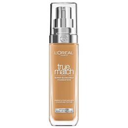 L'Or&eacute;al Foundation L'OR&Eacute;AL PARIS "TRUE MATCH", beige (8.d, 8.w warm medium deep), Teint-Kosmetika, Damen, 30ml, l&auml;sst sich m&uuml;helos verblenden, ohne sichtbare R&auml;nder zu hinterlassen
