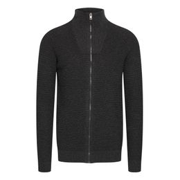 !Solid Strickjacke SOLID "Strickjacke SDRECONE", Herren, Gr. XXL, grau (dunkelgrau melange), Obermaterial: 70% Baumwolle CO recyc.. 30% Polyester Pol. recyc.., Strickjacken Strickjacke