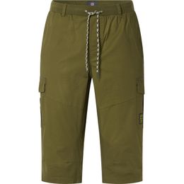 Cargobermudas Jan Vanderstorm "Cargobermuda ASKJELL", Herren, Gr. 56, N-Gr, gr&uuml;n (oliv), Obermaterial: 98% Polyester COOLMAX PES(Coolmax). 2% Elasthan EL., Hosen