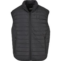 Jerseyweste Urban Classics "Urban Classics Herren Light Bubble Vest", Herren, Gr. M, schwarz, 100% Polyester, Rundhals, Westen
