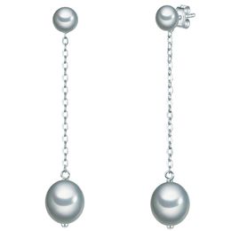 Paar Ohrh&auml;nger Valero Pearls "Set: VP866", silber, Ohrringe, Damen, 51,1, Silber 925 (Sterlingsilber), aus Sterling Silber