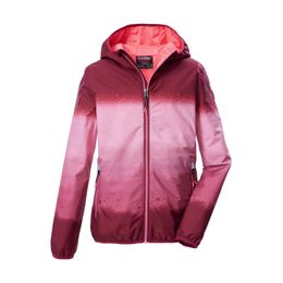 Funktionsjacke Killtec "KOS 155 GRLS JCKT", Kinder, Gr. 176, rot, Obermaterial: 100% Polyester;Futter: 100% Polyester, Jacken Funktionsjacke, Leichte, wetterfeste M&auml;dchenjacke mit All-Over-Print