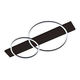 Eglo Leuchten EGLO BOYAL Deckenleuchte LED Nickel-Matt, Schwarz, 2-flammig
