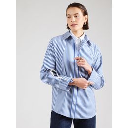 3.1 Phillip Lim Bluse Damen Gr&ouml;&szlig;e XS/S saphir / wei&szlig;