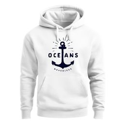 Neverless Sweatshirt 'Oceans Anker' Herren Gr&ouml;&szlig;e XS wei&szlig;