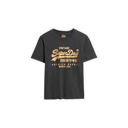 Superdry & Co T-Shirt Damen Gr&ouml;&szlig;e XXL gold / schwarz