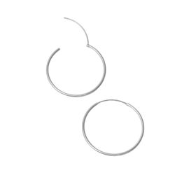 fejn Simple Hoop L Creole 925 Sterling Silber, recycelt, 28/30mm Damen Gr&ouml;&szlig;e one size silber