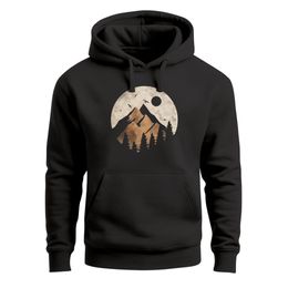 Neverless Sweatshirt 'Mountain Scape' Herren Gr&ouml;&szlig;e XS schwarz