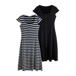 next Shirt Dress female Blue, Black size 8