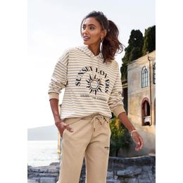 H.I.S. H.I.S Damen Loungehose, camelfarben, Gr&ouml;&szlig;e 40/42