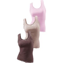 H.I.S. H.I.S Damen Tanktop, Bunt, Gr. 48/50, Tops, 100% Baumwolle
