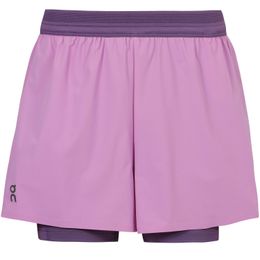 On 3" Performance 2-1 Shorts FunktiOnsshorts Damen - Gr&ouml;&szlig;e M - rosa