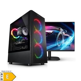 Weinhaus Markus Kiebel Gaming PC mit 27 Zoll TFT Raptor Intel Core i7-12700KF, 32GB DDR4, NVIDIA RTX 5060 8 GB, 1TB SSD, WLAN, Windows 11