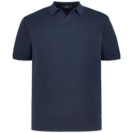 Gro&szlig;e Gr&ouml;&szlig;en Ragman Strick-Poloshirt Farbe marine Gr&ouml;&szlig;e: 3XL