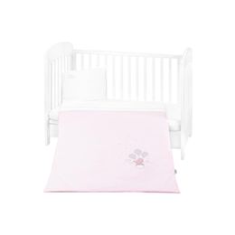 Kikkaboo Babybettw&auml;sche Set Dream Big 5-teilig Decke 135 x 95cm Kissen 45 x 35cm rosa