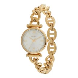 Fossil Analoguhr 'CARLIE' Damen Gr&ouml;&szlig;e One Size gold / wei&szlig;