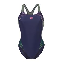 arena Badeanzug 'Nuance Swim Pro Back' Damen Gr&ouml;&szlig;e XXL blau / gr&uuml;n / pastellgr&uuml;n / dunkelpink