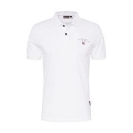 Napapijri Poloshirt 'ELBAS' Herren Gr&ouml;&szlig;e M knallrot / schwarz / wei&szlig;