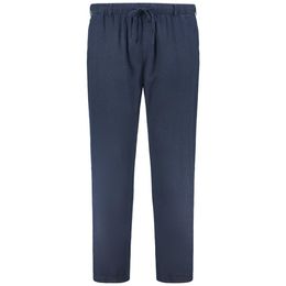 Gro&szlig;e Gr&ouml;&szlig;en North Chino mit Leinen, Regular Fit Farbe dunkelblau Gr&ouml;&szlig;e: 3XL