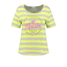 Key Largo T-Shirt 'Malibu' Damen Gr&ouml;&szlig;e M neongelb / graumeliert / dunkelgr&uuml;n / pitaya