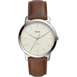 Fossil Uhr 'THE MINIMALIST' Herren Gr&ouml;&szlig;e One Size braun / silber