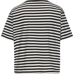 H.I.S. H.I.S Damen T-Shirt, schwarz gestreift, Gr&ouml;&szlig;e 40/42