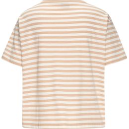 H.I.S. H.I.S Damen T-Shirt, camelfarben gestreift, Gr&ouml;&szlig;e 32/34