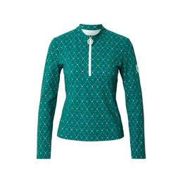 Marc Cain Shirt Damen Gr&ouml;&szlig;e XL smaragd / hellgr&uuml;n / wei&szlig;