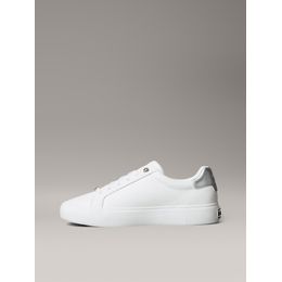 Calvin Klein Sneaker Damen Gr&ouml;&szlig;e 36 silber / wei&szlig;