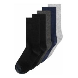 Mela Socken (GOTS) Damen Gr&ouml;&szlig;e 39/42 navy / hellgrau / graumeliert / schwarz