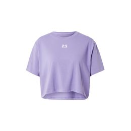 Under Armour Funktionsshirt 'Rival' Damen Gr&ouml;&szlig;e XL lila / wei&szlig;
