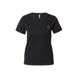 Haily's Hailys T-Shirt 'Lo44ve' Damen Gr&ouml;&szlig;e S rot / schwarz
