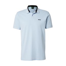 BOSS Poloshirt 'Member' Herren Gr&ouml;&szlig;e 4XL hellblau / schwarz