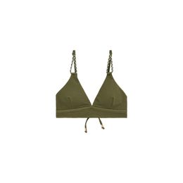 WE Fashion Bikinitop Damen Gr&ouml;&szlig;e 80 oliv / schilf / wei&szlig;